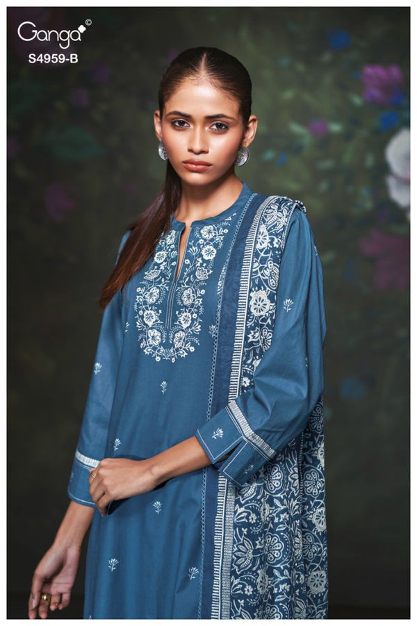 GANGA KIVIRA S4959 PREMIUM COTTON SUIT – ASHOK LAL & SONS