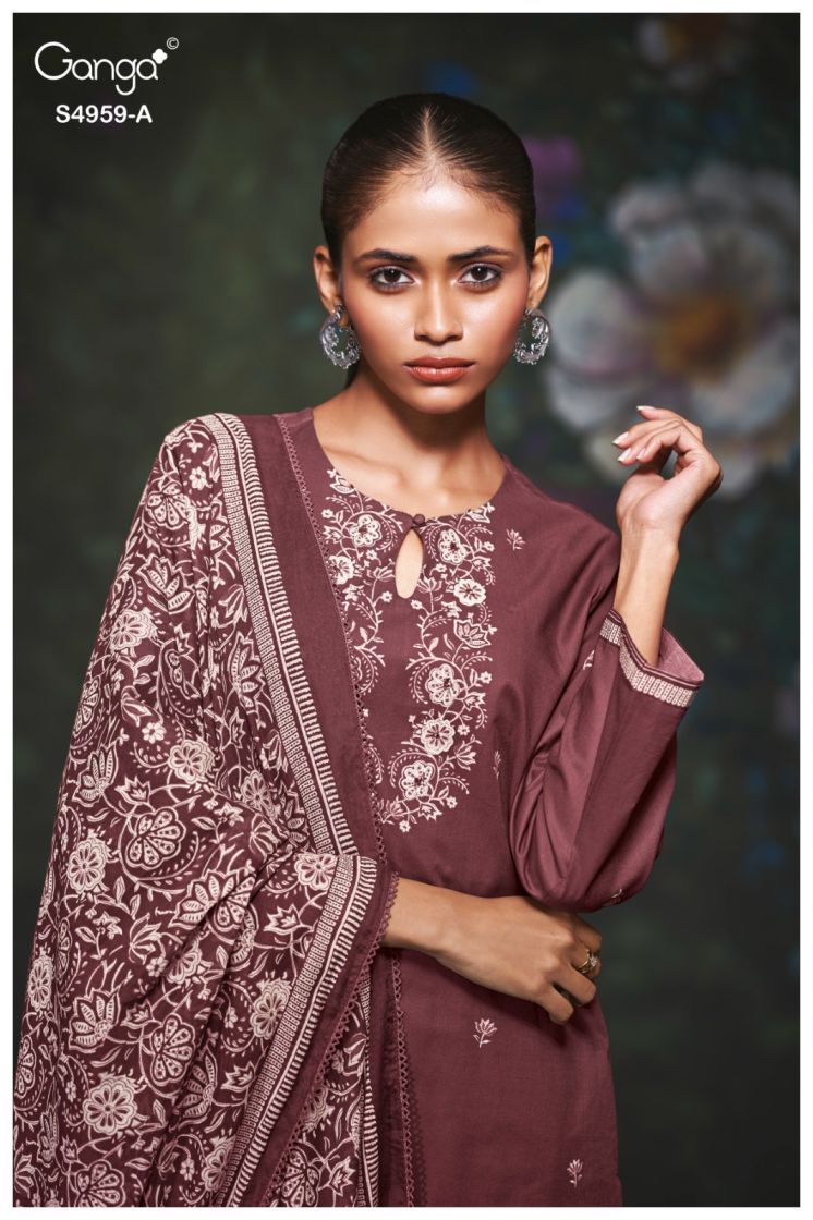 GANGA KIVIRA S4959 PREMIUM COTTON SUIT – ASHOK LAL & SONS
